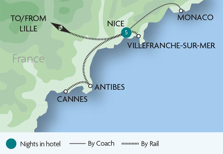 Rail Tours & Holidays Villefranche-sur-Mer | Rail Discoveries
