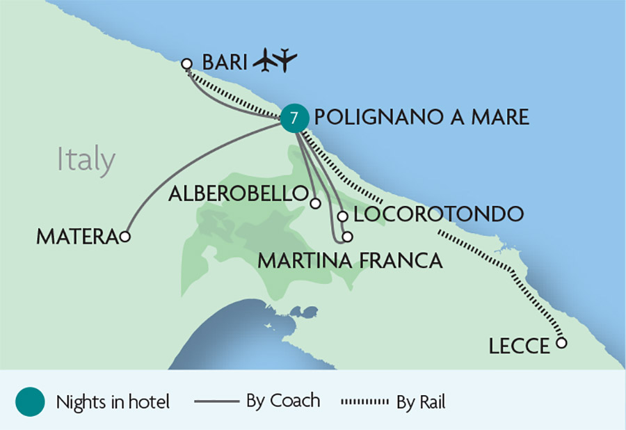 Tour | Puglia All Inclusive | Rail Discoveries | 20PUF